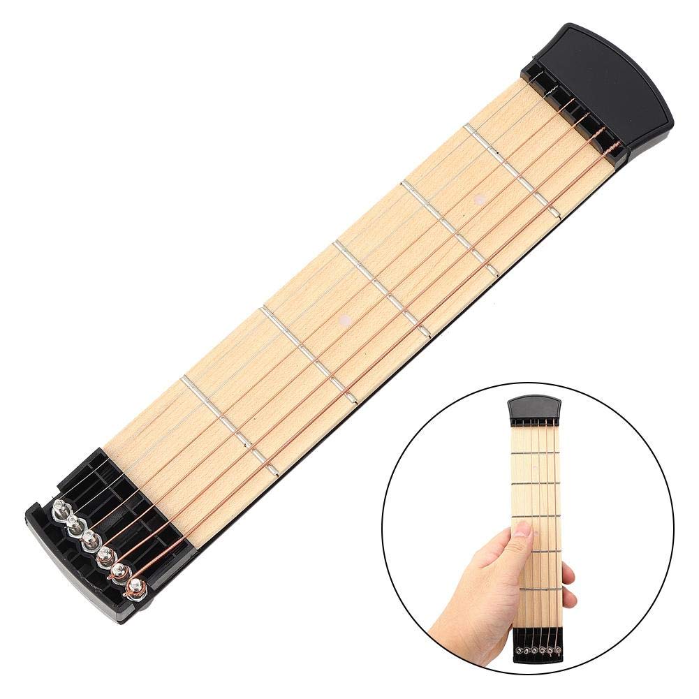 Diydeg Lightweight Convenient Portable Guitar, 6 Fret Guitar, for Professional Guitarist for Guitar Beginners