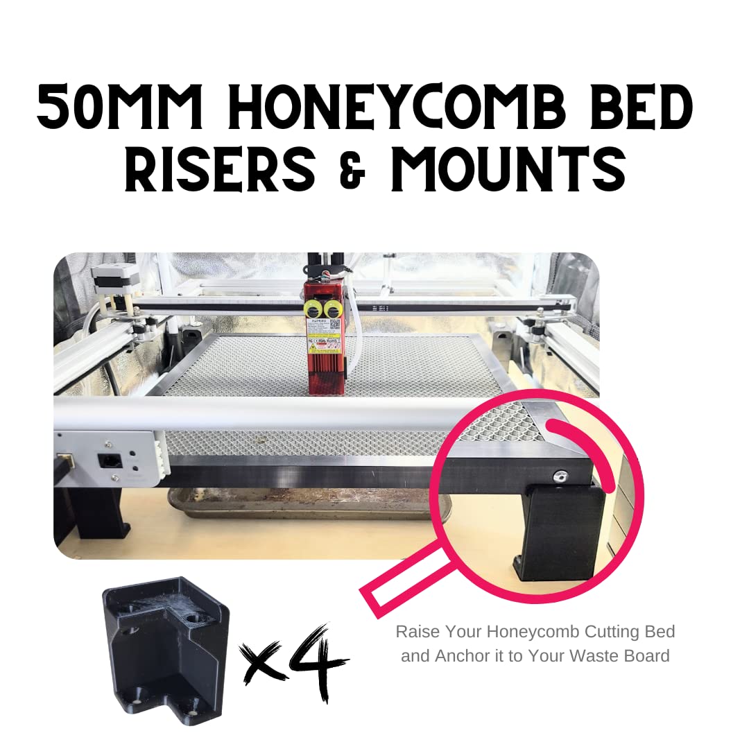 Honeycomb Cutting Bed Feet for Raising Your Honeycomb Bed Off of Your Waste Board