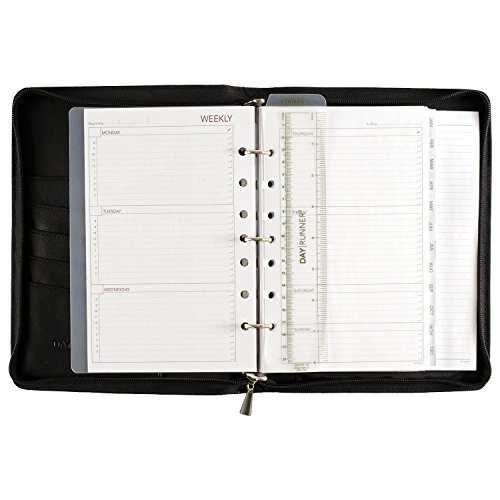 Day Runner Undated Loose-Leaf Starter Set, Slim Profile, 5.5 x 8.5 Inch Page Size, Color May Vary (206-0286)