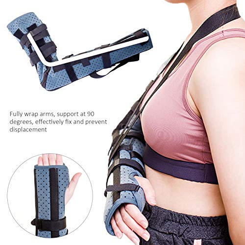 Elbow Brace, Prevent Displacement Arm Elbow Immobilizer Arm Guard for Sprains Caused by Sports for Recurrence of Old Injuries(S)