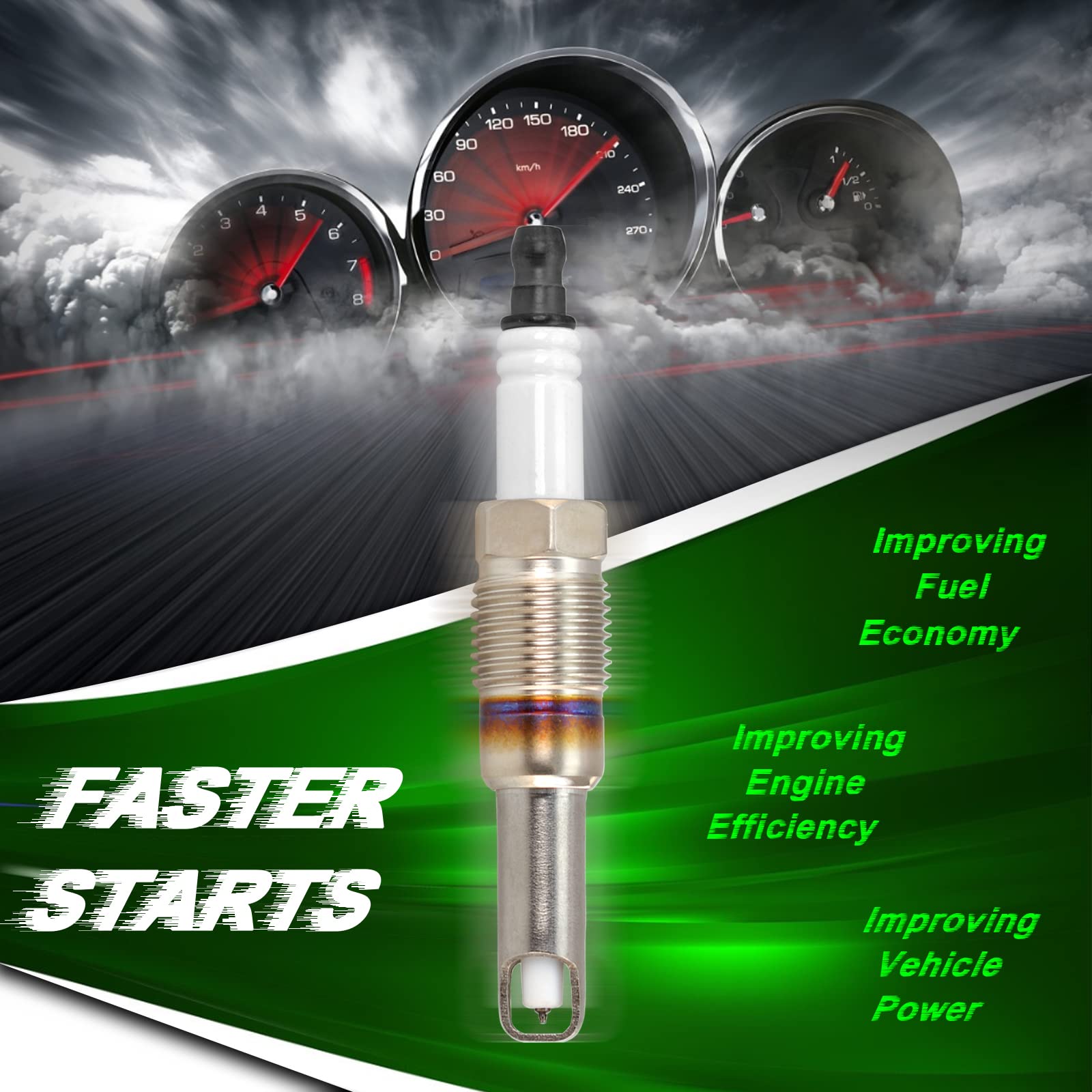 Engine Dancer Triton V8 Engine Iridium Spark Plug SP515 Compatible with 06-08 Explorer 4.6L 05-08 Expedition 5.4L 04-08 F-150 F-250 Super Duty 5.4L 6.8L Mark LT Navigator 5.4L…