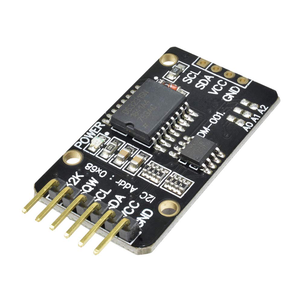 diymore DS3231 DS3231SN AT24C32 High Precision IIC RTC Module Real Clock Timer Memory Board Beats DS1307 Without CR2032 Battery