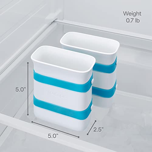 YouCopia FreezeUp Freezer Food Block Maker, 2 Cup, 2-Pack, Meal Prep Bag Container to Freeze Leftovers and Soup