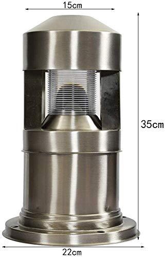 DJDLLZY Outdoor Waterproof Stainless Steel Column Headlight Simple Garden Primary Color Pillar Lamp Home Villa Street Lamp Column Headlight