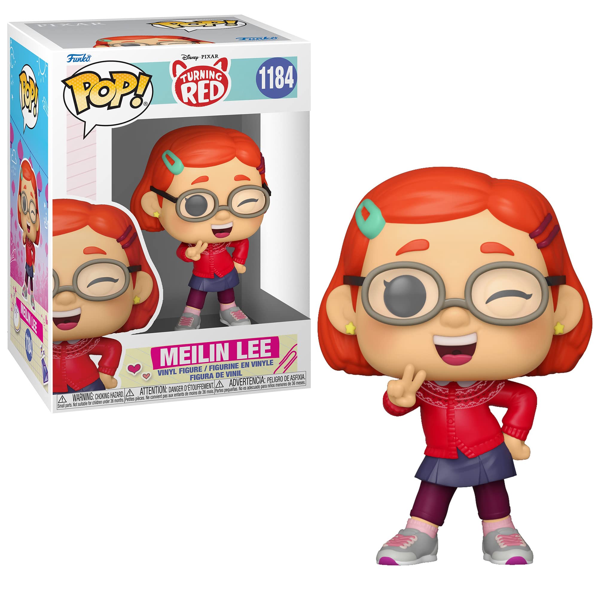 Funko Pop! Disney-Pixar: Turning Red Collectors Set - 2 Figure Set Includes: Meilin Lee and 6" Super Pop! Red Panda Mei