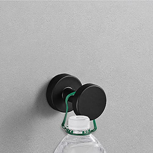 GOOFFY Door Metal Hooks for Hanging 2Packs Waterproof Matte Hook, for Shower, Bathroom, Kitchen, Glass Door, Mirror, Tile , for Hanging Up to 15 Lbs Hanger