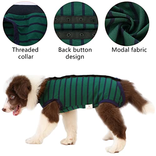 ZIMAOSHAN Recovery Suit for Dogs - Onesie for Small Medium Dogs Recovery Suit for Female Male,Substitute E-Collar & Cone