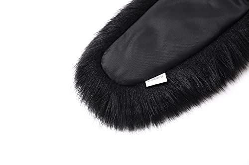 Dikoaina Women's Faux Fur Neck Scarf Wrap Collar One Size