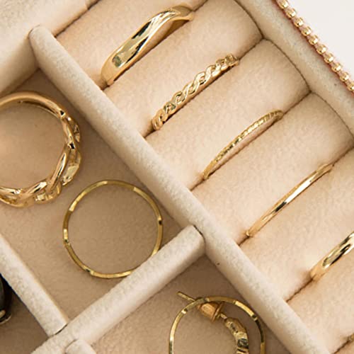 MILEVO Earrings,eardrop,dangler,Travel Jewelry Case - Mini Jewelry Box, Small Jewelry Organizer,Portable Display Jewelry Storage Case, Small Jewelry Organizer Box for Girls Women ( Color : White )