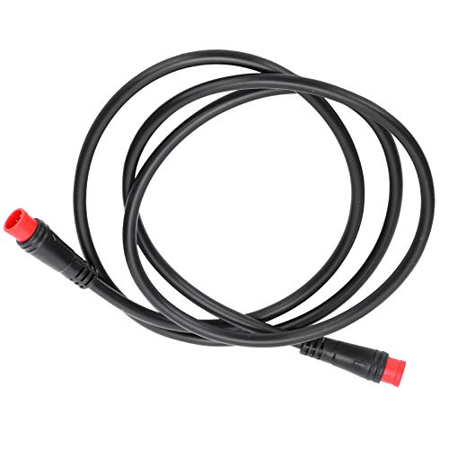 Dilwe Bike Motor Cable,Durable 2Core Waterproof Adapter Electric Bicycle Connector Extension Cable 88cm(Male to Male)