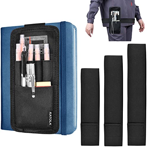 KATOLK Pen Holder for Notebook, Adjustable Elastic Band Pen Holder Pencil Holder Pen Clip for Notebook, Durable Planner Pen Holder, Journal Pen Holder, Pen Sleeve Case for Hard Cover Journals, Books