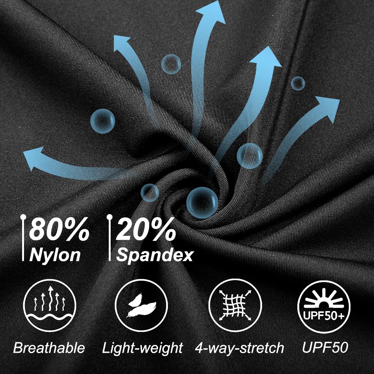 DEVOROPA Girls 5" Spandex Volleyball Shorts Stretch Youth Athletic Gymnastics Shorts Kid Yoga Dance Compression Shorts Pocket Black Medium