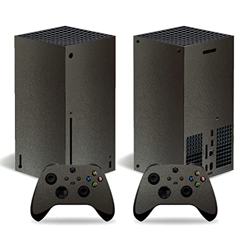 Guugoon Black Skins Compatible with Xbox Series X Console Controller, Vinyl Decal Stickers for Xbox Series X,a