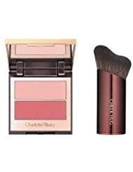 CHARLOTTE TILBURY THE PRETTY GLOWING KIT GLOW FILTER & CHEEK HUG BRUSH" SEDUCE BLUSH" LIMITED EDITION