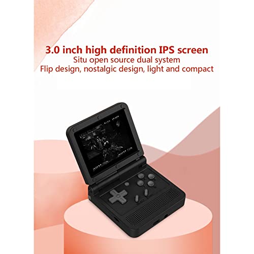 Handheld Game Foldable Console 3 Inches IPS Screen Open System Mini Game Console Built-in 1500 Games GH2