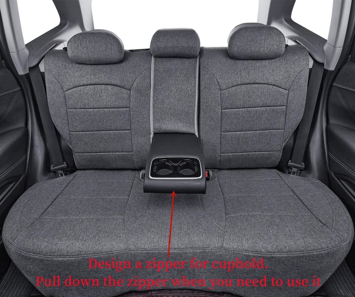 coverdream Custom Seat Covers Compatible with Select Subaru Crosstrek 2018 2019 2020 2021 2022 2023 Models (Gray,Full Set)