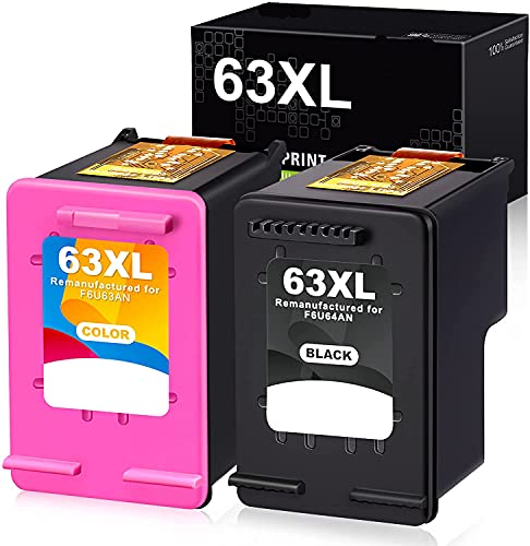 MELIGE Remanufacured 63XL Ink Cartridges Combo Pack