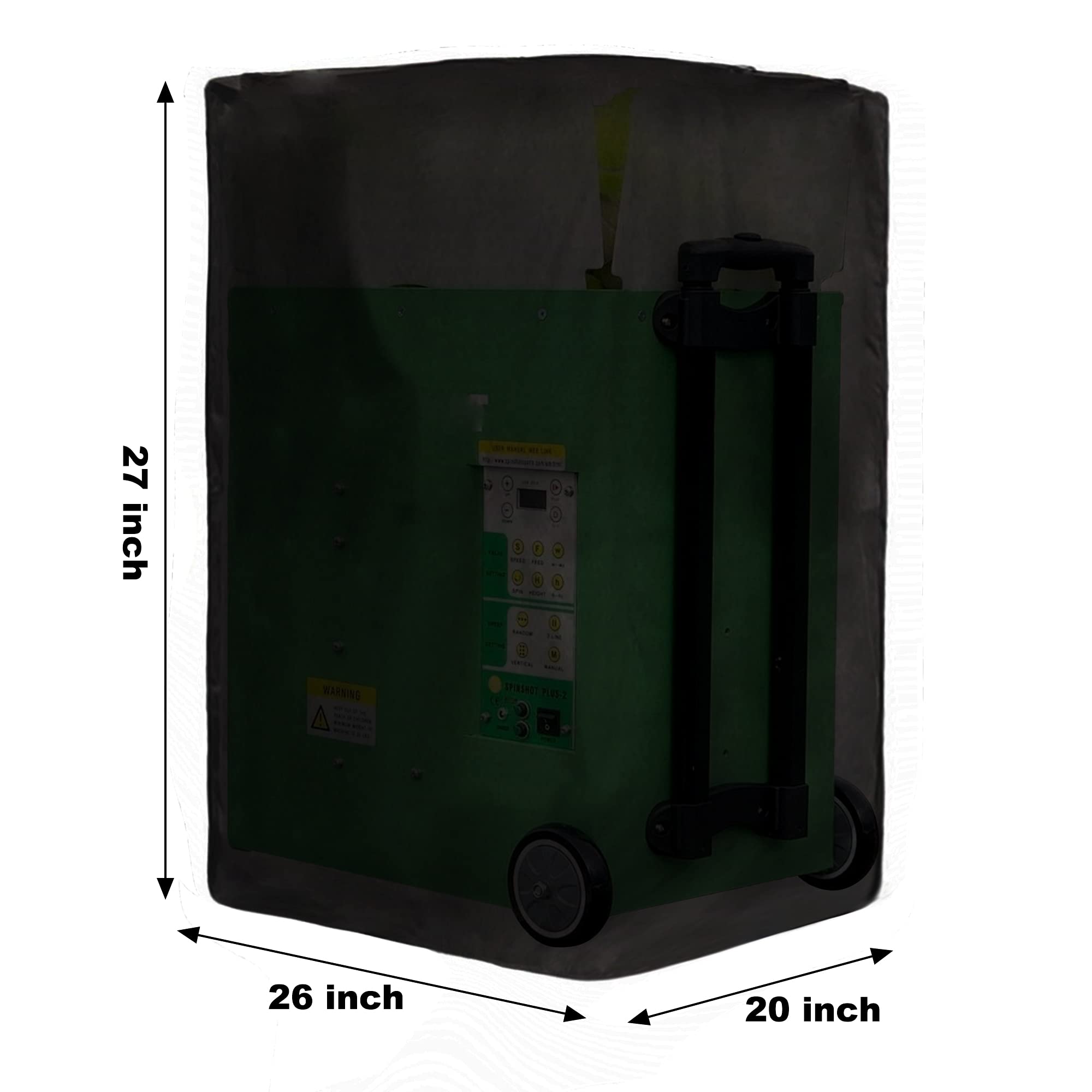 Deosk Tennis Ball Machine Cover Heavy Duty Waterproof Tennis Ball Machine Dust Cover with Bottom Adjustable Drawstring (ONIY Cover)