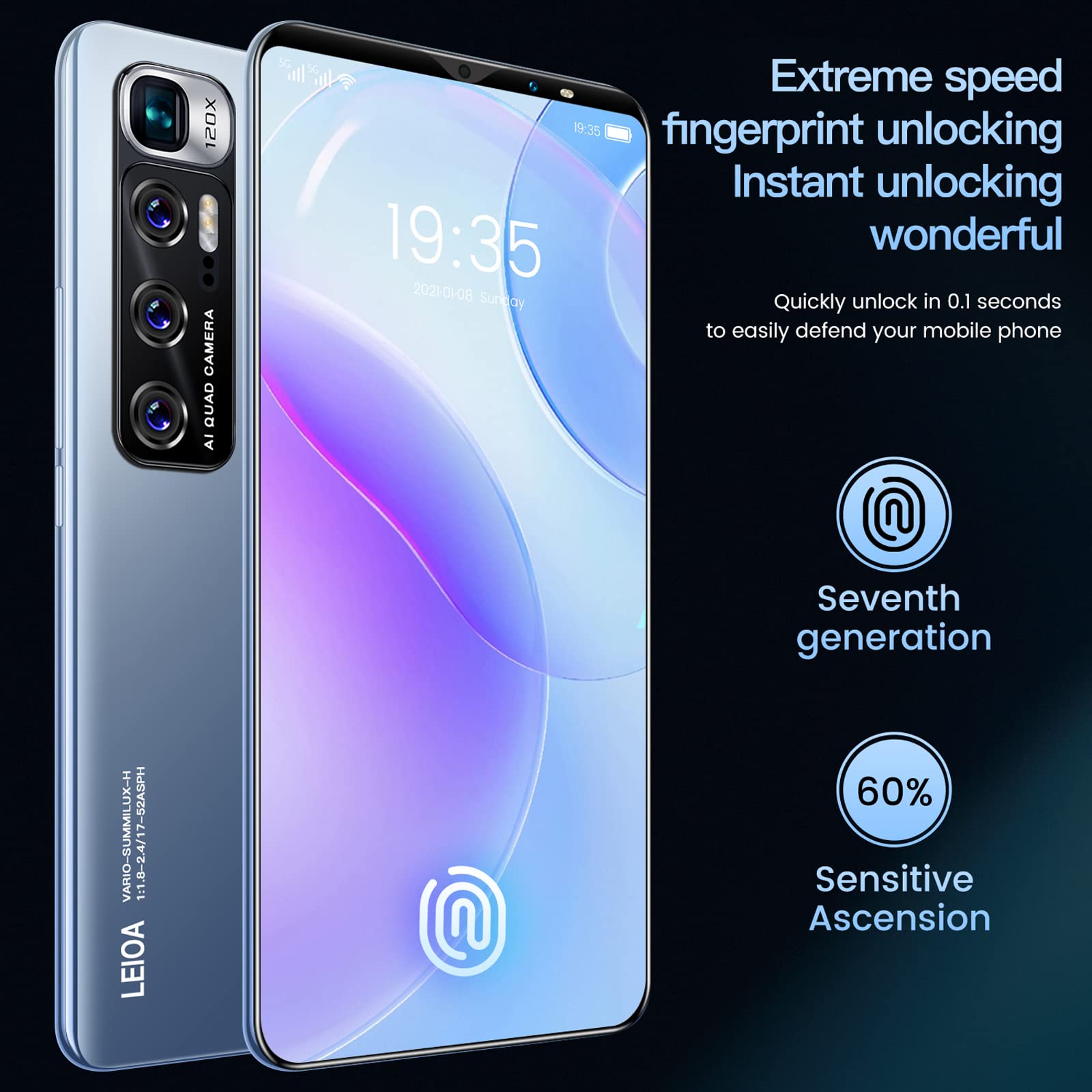 GLCMN Smartphone,Android 6.1 Dual Card Dual Standby Card Expansion Resolution 854 * 480 Multi-Language Support 512mb + 4gb-B
