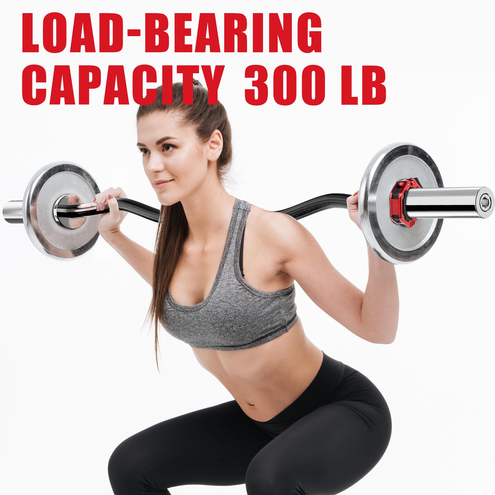 Elevens Olympic Barbell Weight Bar for Weightlifting, Bench Press Bar 7ft/6ft/5ft for Strength Training, Rated 700lbs/500lbs/400lbs Weight Capacity