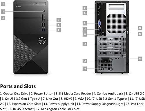 Dell OptiPlex 790 Desktop Computer, 10th Gen Intel Core i5-10400 Processor, 16GB RAM, 512GB SSD, 1TB HDD, Intel UHD Graphics 630, Windows 10 Pro, 3840 x 2160 Resolution