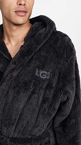 UGG Mens Beckett Bathrobe, Ink Black, Medium-Large US