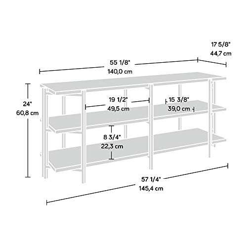 Sauder North Avenue Credenza, for TVs up to 54", Smoked Oak Finish