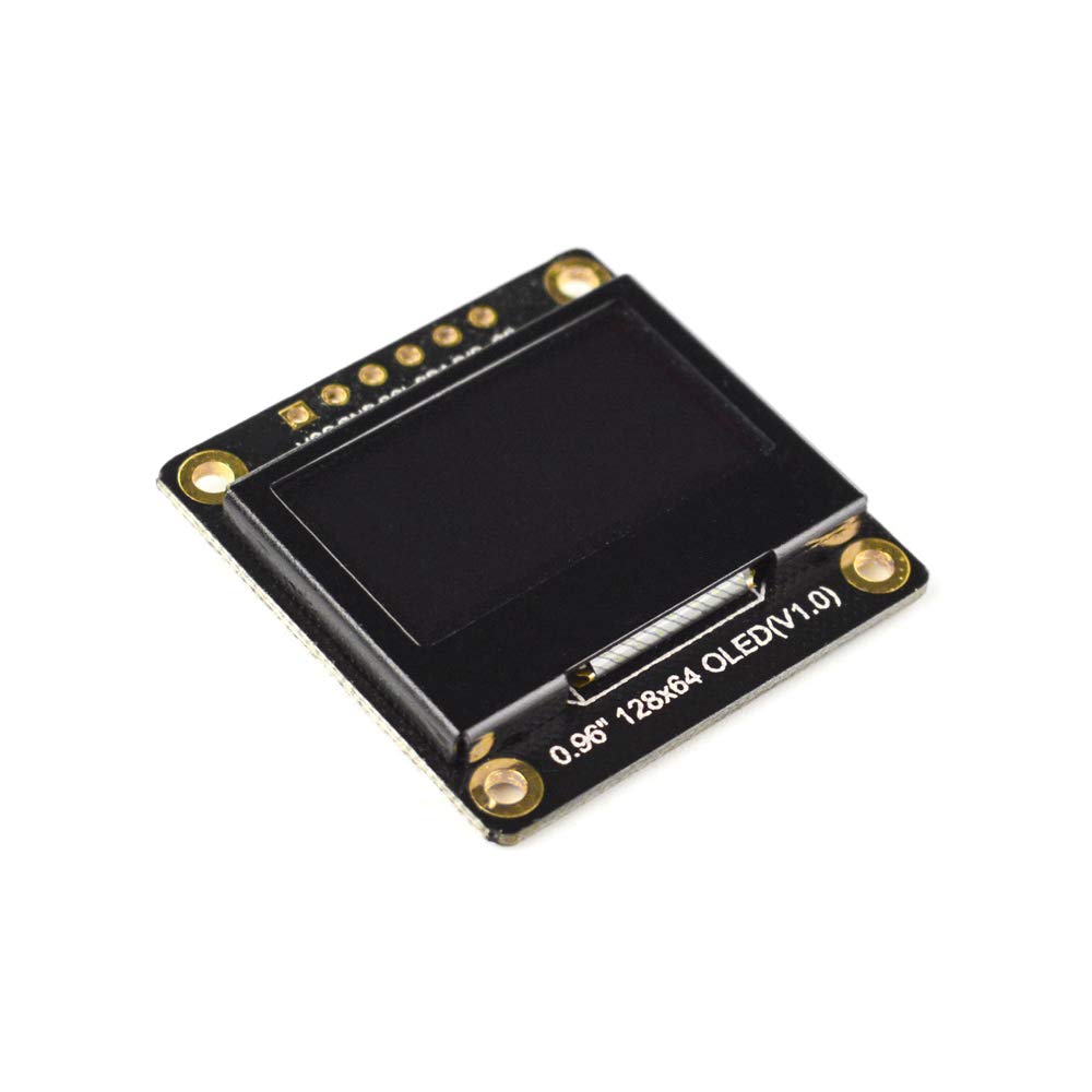 DFROBOT Monochrome 0.96" 128x64 I2C/SPI OLED Display Compatible with Arduino UNO, Leonardo, ESP32/ESP8266 and FireBettle-M0