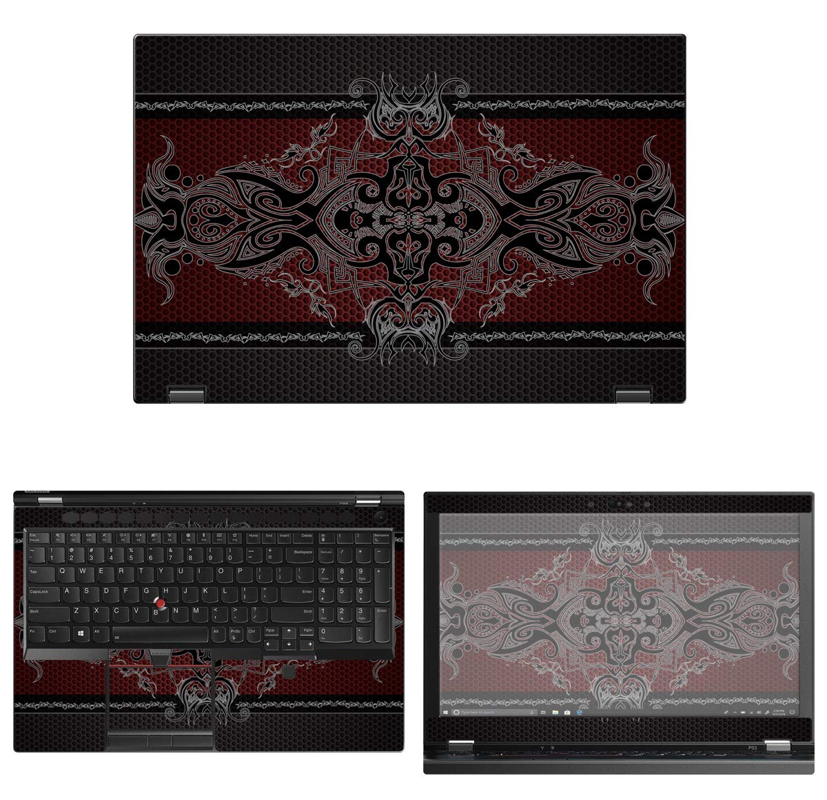 Decalrus - Protective Decal Tribal Skin Sticker for Lenovo ThinkPad P53 (15.6" Screen) case Cover wrap LEthnkpd15_P53-98