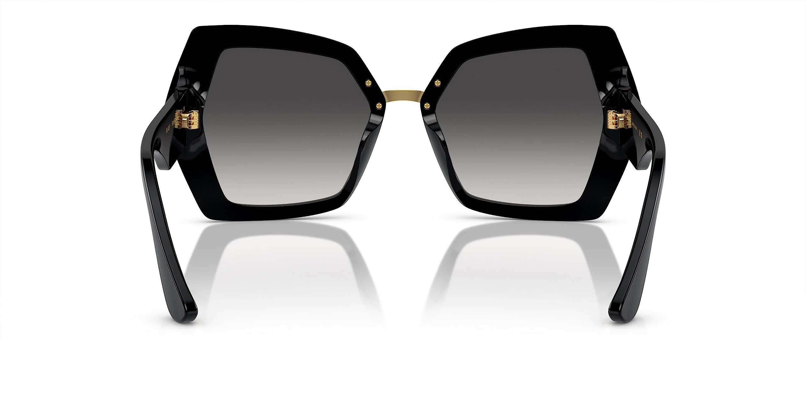 Dolce & Gabbana DG4377 Womens Sunglasses Black/Black/Grey Gradient One Size