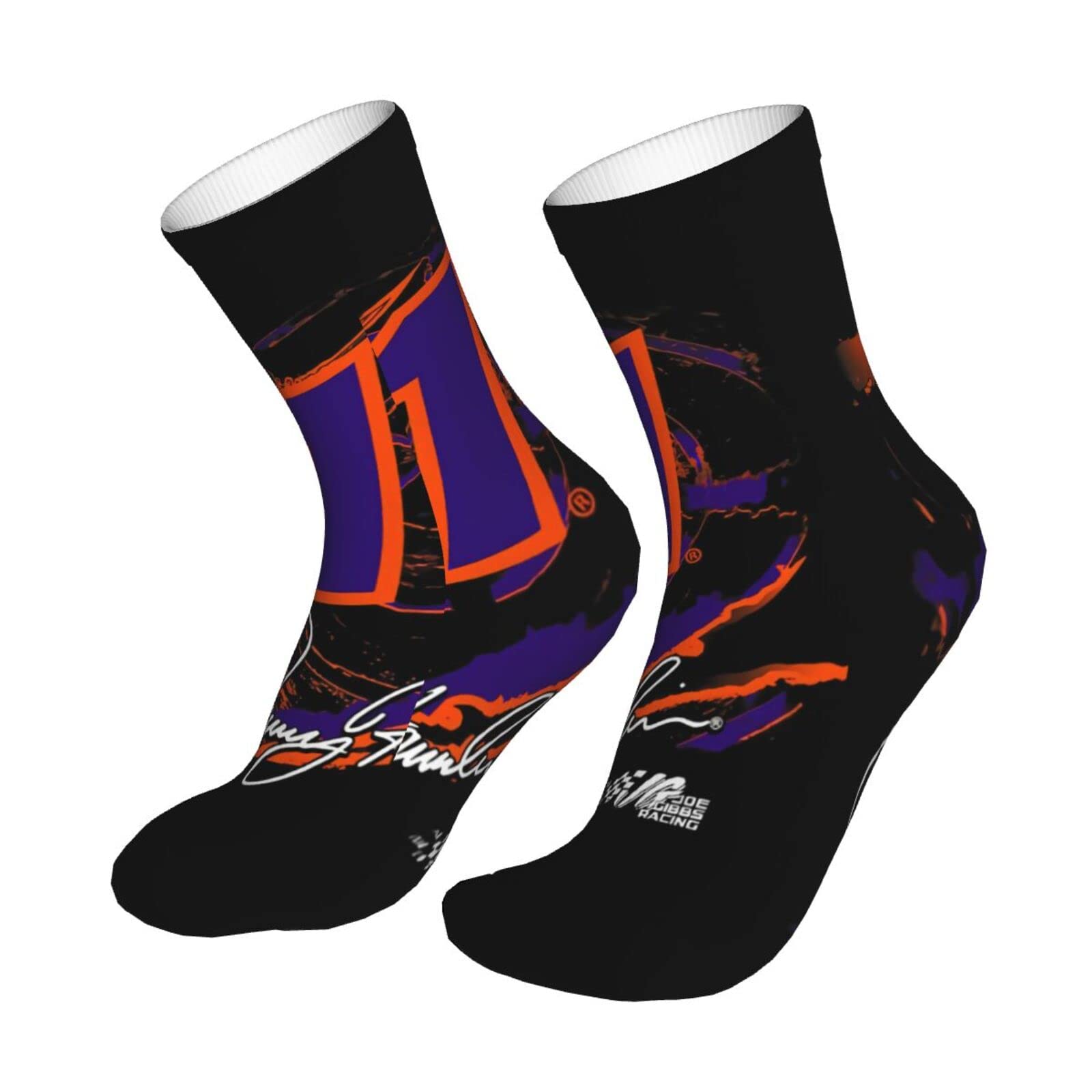 Denny Hamlin 11 Running Socks Athletic Ventilating Comfort Fit Performance Cool Wicking Crew Socks for Unisex