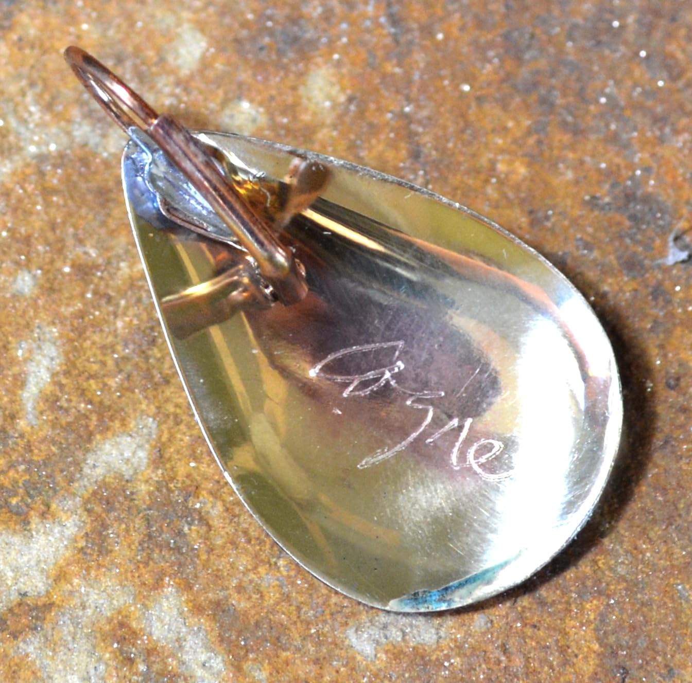 Dragonfly Teardrop Earring - Genuine Turquoise - USA Made