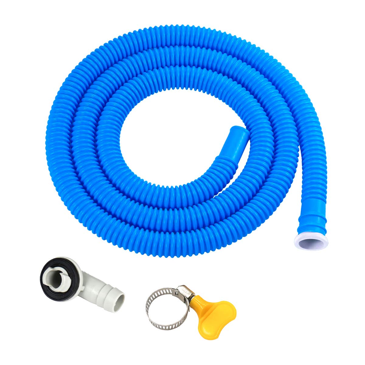 Daisypower Air Conditioner Drain Hose Kit,3/5 Inch AC Drain Hose Connector Elbow Fitting with Rubber Ring for Mini-Split Units and Window AC Unit,Semi-Automatic Washing Machine,Portable AC