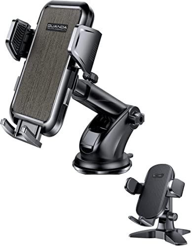 GUANDA TECHNOLOGIES CO., LTD. Cell Phone Stand, Desk Phone Holder, Upgraded Car Mount Phone Holder Dashboard Windshield