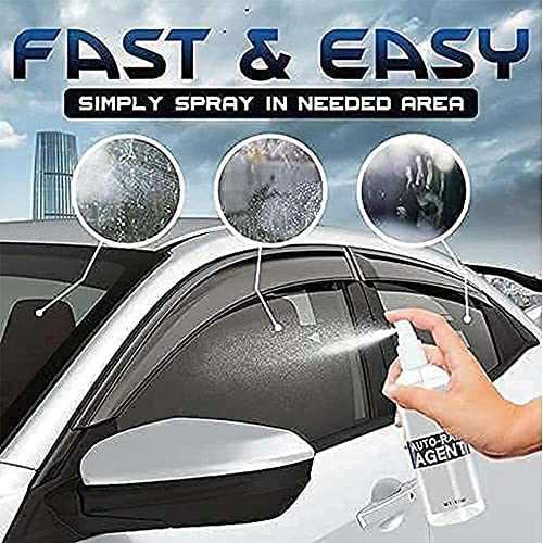 IPQYIHF 2Pcs Car Glass Anti-Fog Rainproof Agent, Car Glass Waterproof Coating Agent 100ml