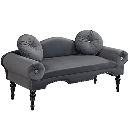 Sofas 54β Width Velvet Upholstered Loveseat Sofa Accent Bedside Entryway Bench 2 Seater Couch Settee for Living Room