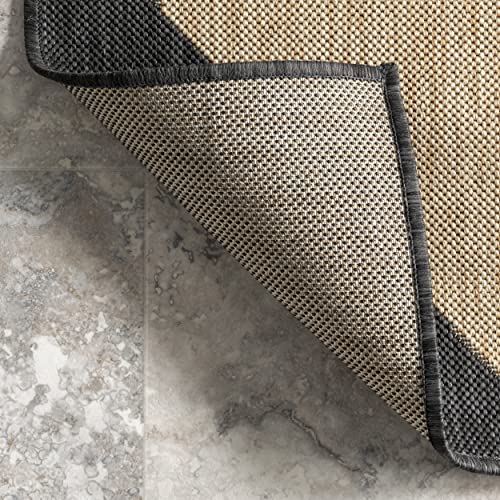 nuLOOM Loretta Transitional Diamond Indoor/Outdoor Area Rug, 4x6, Dark Grey