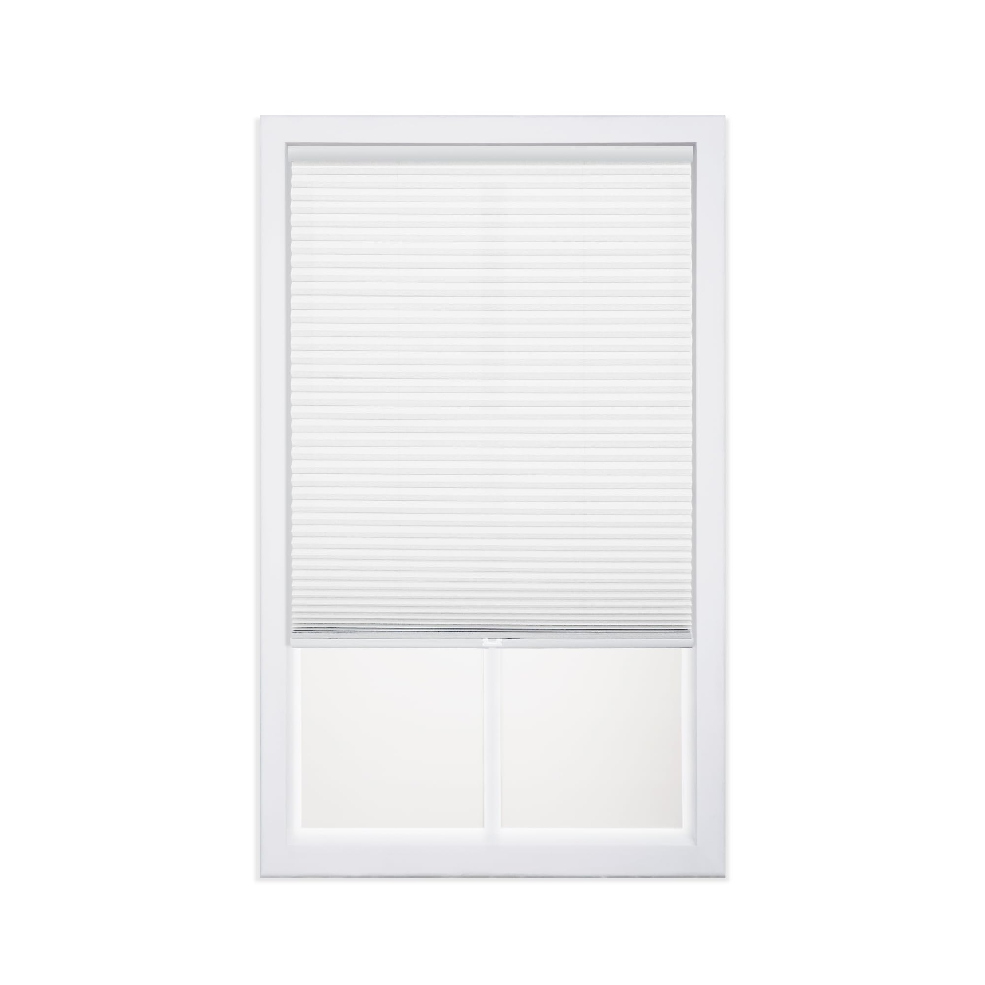 DEZ FURNISHINGS QCWT230480 Cordless Light Filtering Cellular Shade, 23"W x 48"H, White