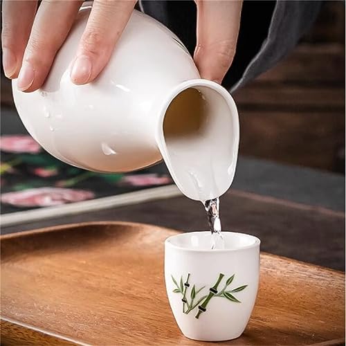 DNATS Household Chinese Ceramic Wine Set White Wine Yellow Rice Wine Liquor Division Small Wine Cup A Cup Sketch Cup