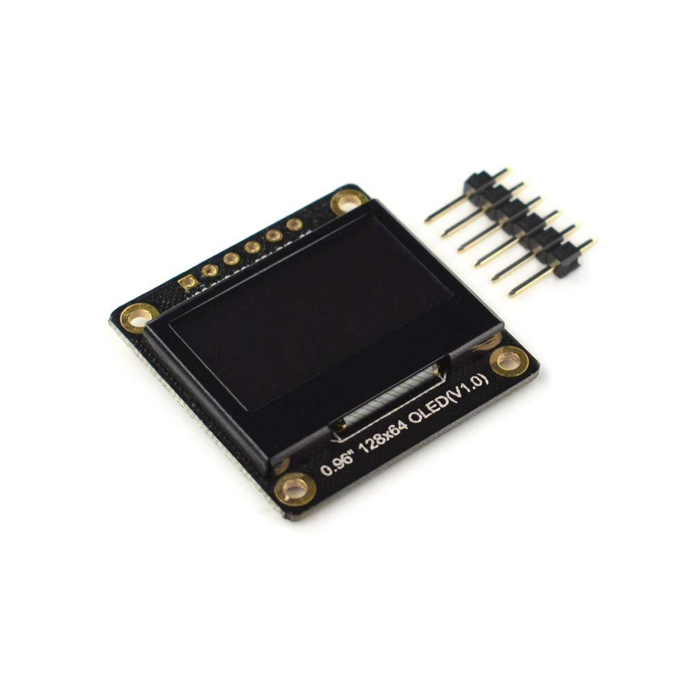 DFROBOT Monochrome 0.96" 128x64 I2C/SPI OLED Display Compatible with Arduino UNO, Leonardo, ESP32/ESP8266 and FireBettle-M0