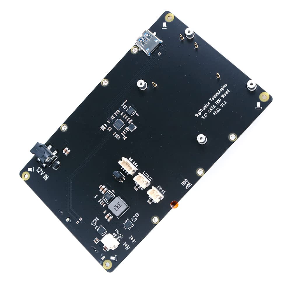 DollaTek X832 3.5" SATA HDD Shield for Raspberry Pi 1 Model B+/ 2 Model B / 3 Model B / 3 Model B+ / 4 Model B