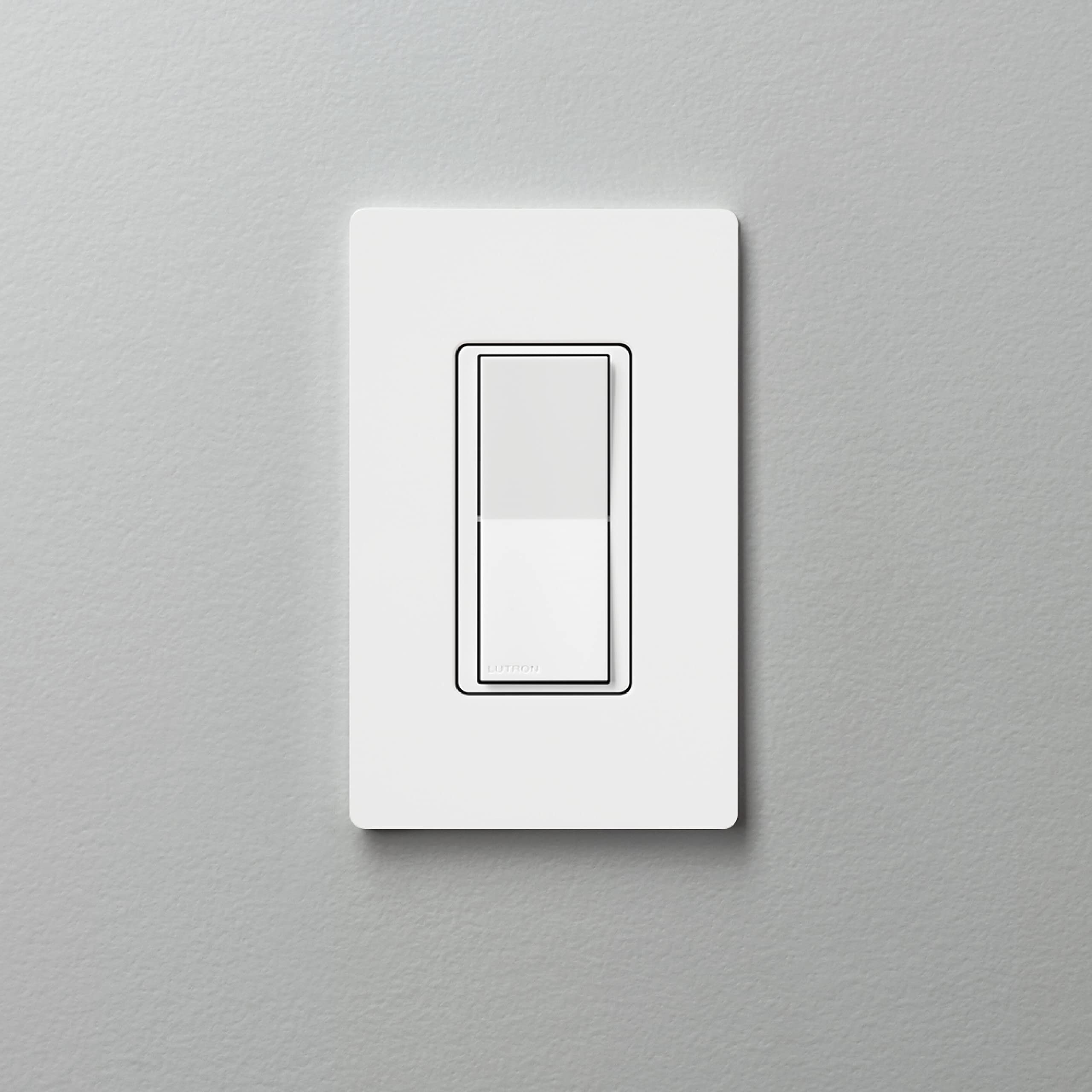 Lutron Claro Smart Accessory Switch, only for use with Diva Smart Dimmer Switch/Claro Smart Switch | DVRF-AS-WH | White