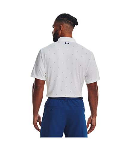 Under Armour Performance 3.0 Novelty Polo White/Starfruit/Blue Mirage XL