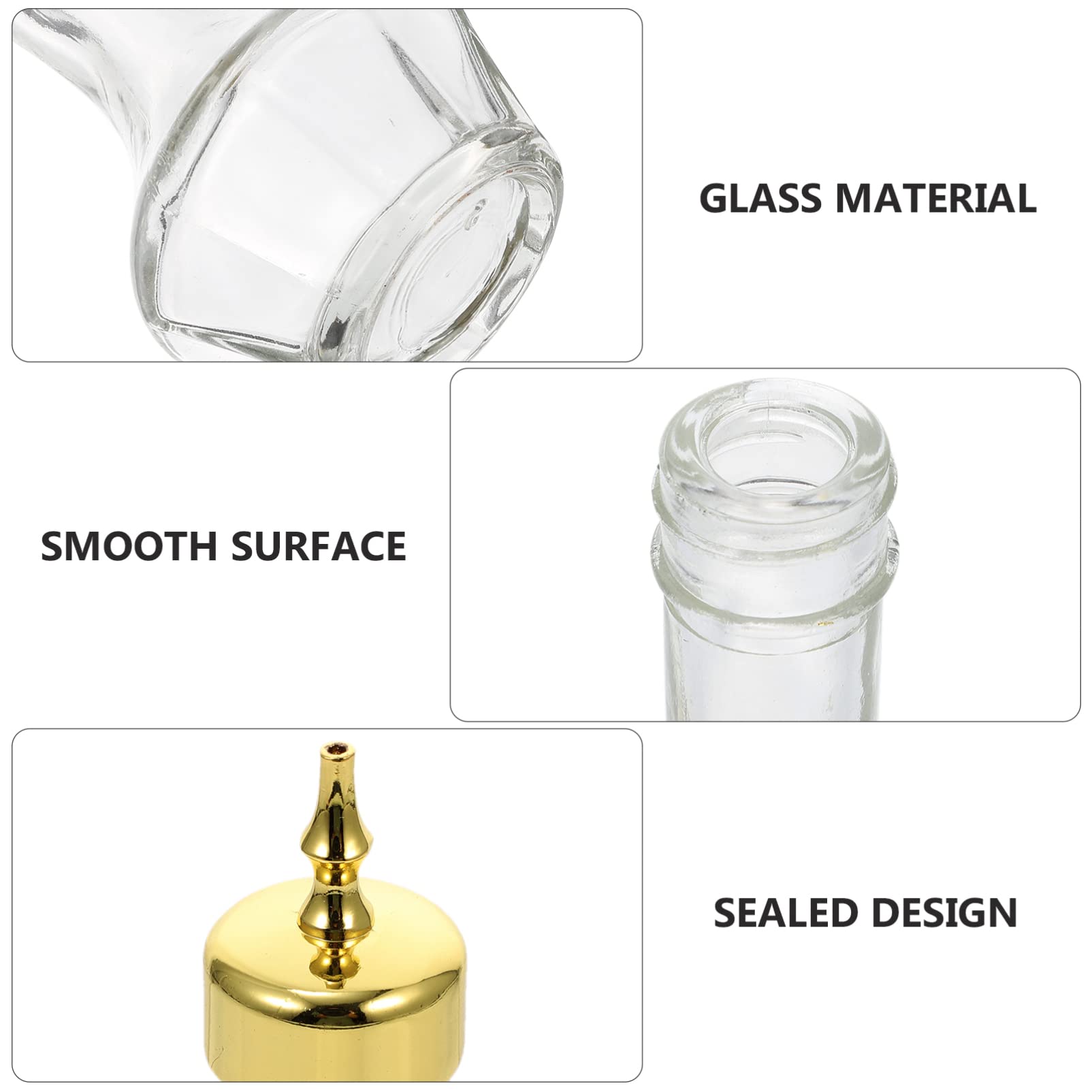 Healifty 3 pcs Bitter Antique Sprayer Bartender's Tools Bar Hand Clear Dispenser Mixer Ml Syrups Craft Mixing Wine Vintage Making Leakproof Bottle Professional Bartending Dasher Handblown