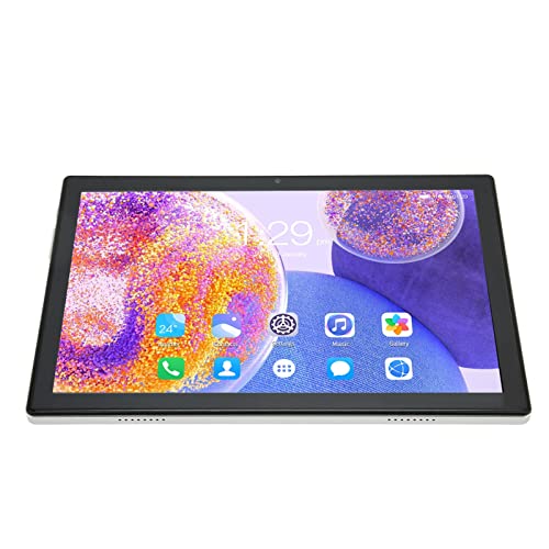 lonuo Office Tablet, White 10 Inch Tablet 5G WiFi 7000mAh 6GB RAM 256GB ROM for Business (US Plug)