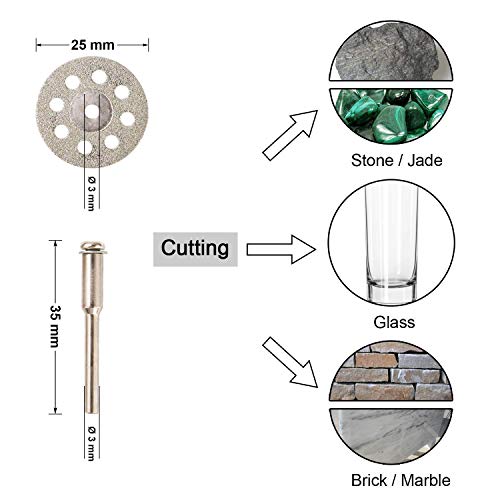 GOXAWEE Rotary Tool kit with Cutting Wheel Disc Set Bundle