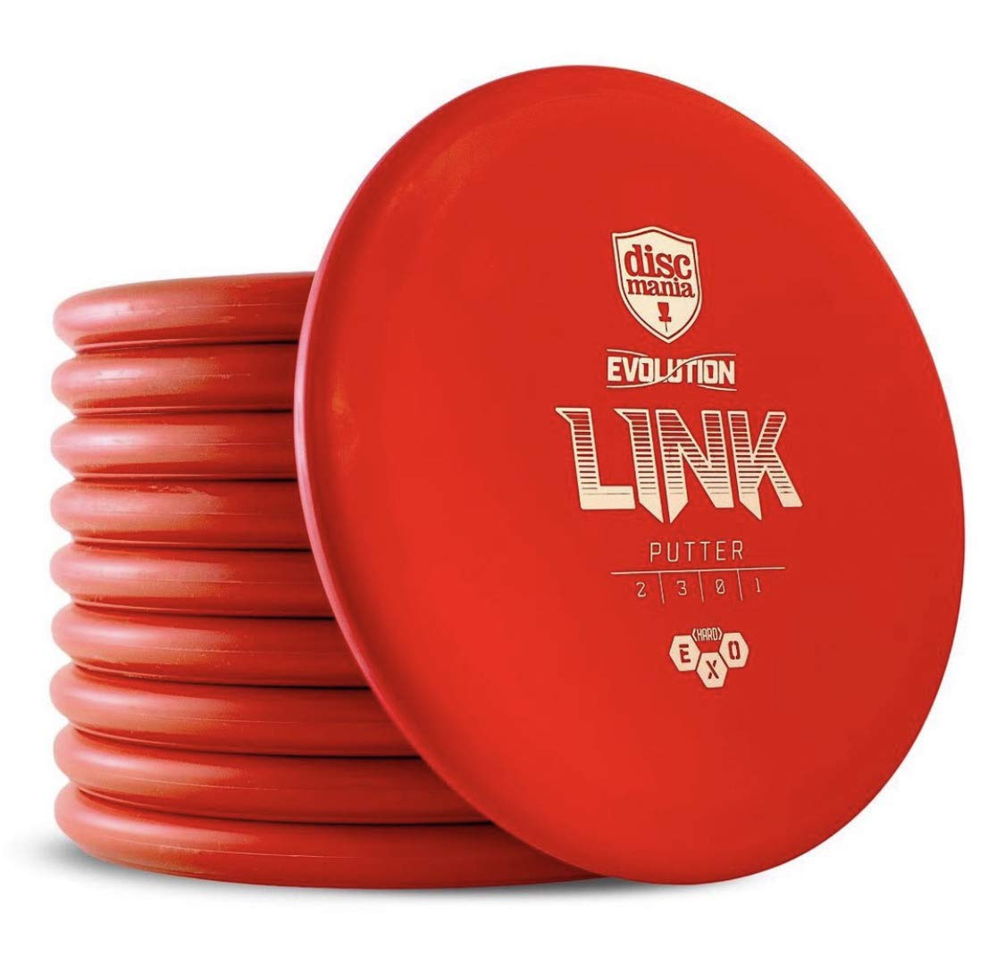 Discmania Evolution Exo Hard Link Disc Golf Putter - Stable Disc Golf Putter and Approach Disc - 173-176 Grams (Colors May Vary)