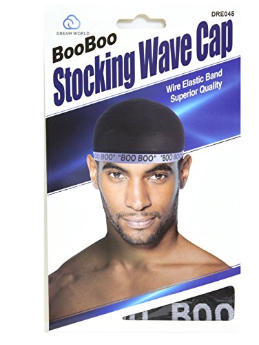 Dream, Boo Boo Stocking Wave Cap, Wire Eastic Band (Item #045 Black)