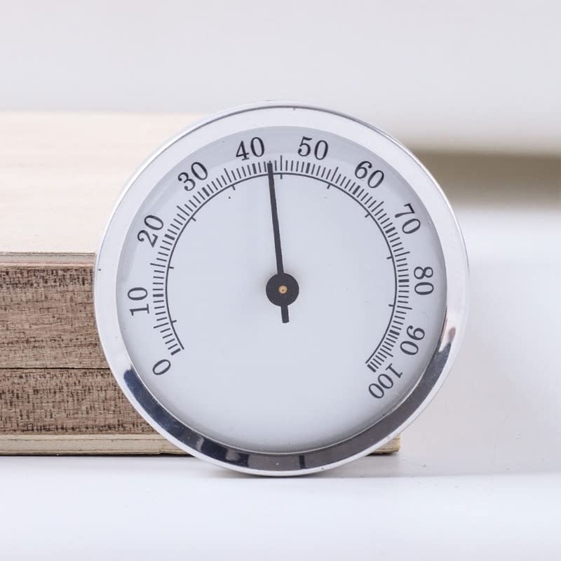 LNYHLXS Hygrometer Round Analog Hygrometer for Cigar Humidor, Accurate Reliable Cigar for CASE Small Round Accurate Hygrom
