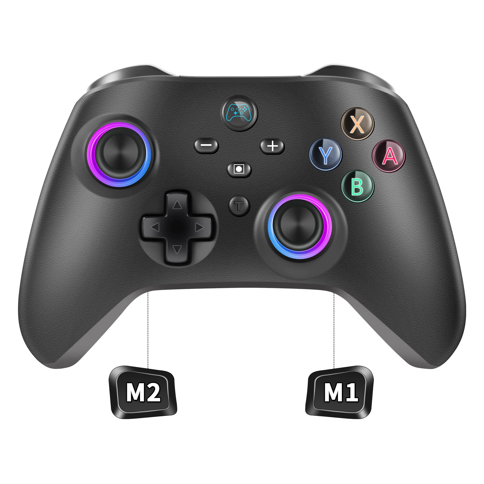 GLOWANT Wireless Controller Replacement for Nintendo Switch Controller,Wireless Pro Gamepad Joystick with Dual Vibration and Built-in 1000mAh Rechargeable Battery Compatible with Switch Console